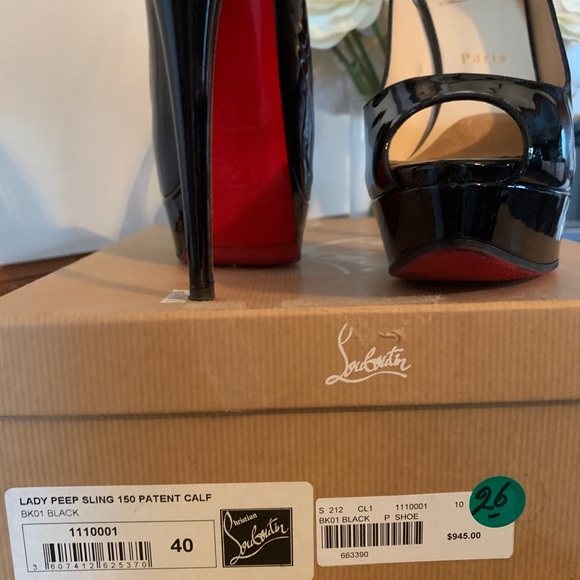 Christian Louboutin | Shoes | Christian Louboutin Red Bottom Lady Peep ...